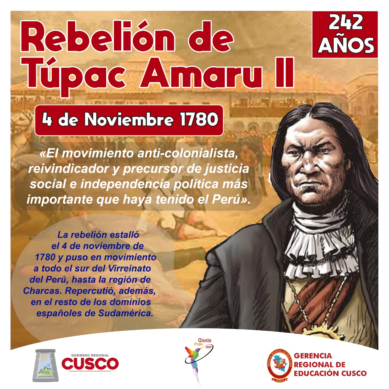 Rebelión de Tupac Amaru II – Gerencia Regional de Educación Cusco